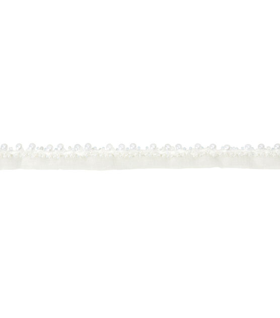 12 White Lace With Pearls Trim By Simplicity Joann