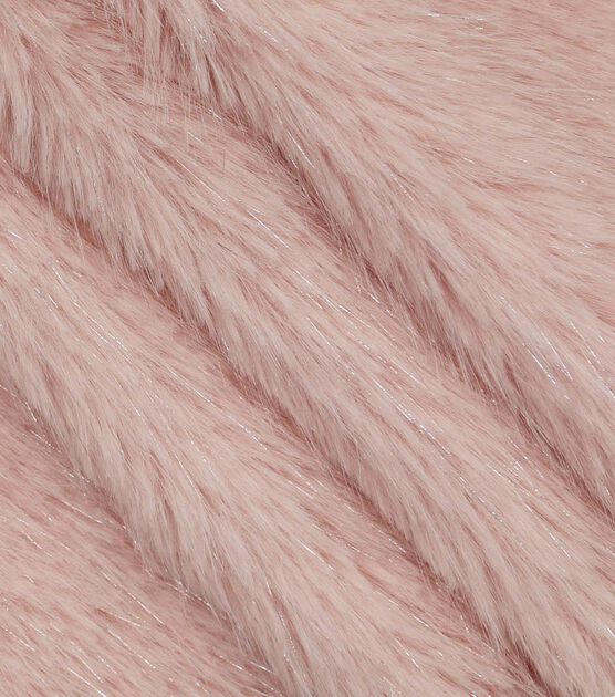 Metallic Pink Faux Fur Fabric Joann