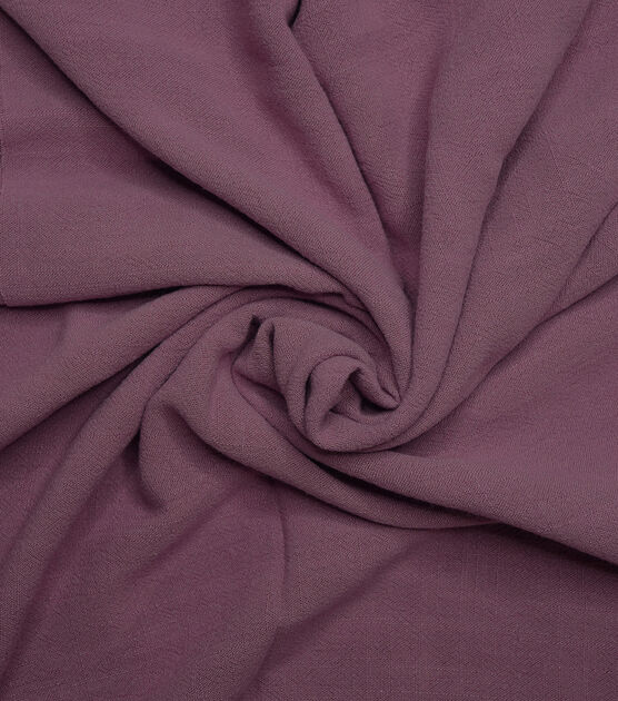 Dark Brown Slub Linen Rayon Blend Fabric Joann