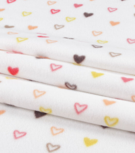 Tiny Hearts Blizzard Fleece Fabric Joann