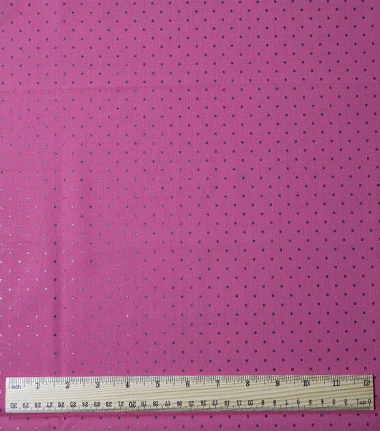 Pink Pin Dots Quilt Foil Cotton Fabric By Keepsake Calico Joann