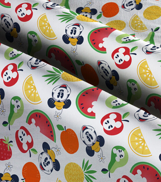 Mickey Minnie Fruit Toss Disney Cotton Fabric Joann