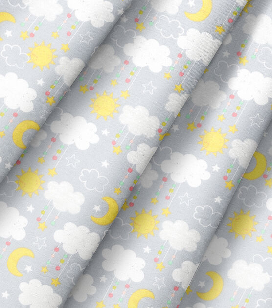 Gray To The Moon Sun And Moon Nursery Cotton Fabric Joann