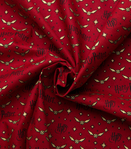 Harry Potter Cotton Fabric Quidditch Snitch Joann
