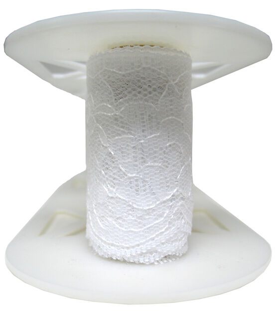 White Double Daisy Lace Trim Joann