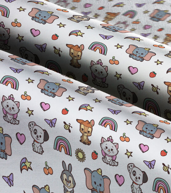 Disney Cute Classics On White Cotton Fabric Joann