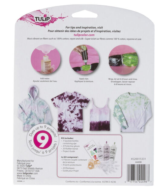 Tulip 28ct Wildflower One Step Fabric Tie Dye Kit Joann