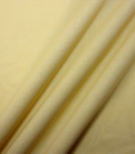 Sun Yellow Gingham Quilt Cotton Fabric By Quilters Showcase Joann