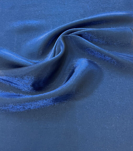 Blue Two Tone Shimmer Satin Fabric By Casa Collection Joann
