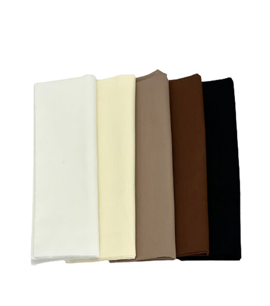 Black Brown 5pc Symphony Broadcloth Cotton Fabric Quarter Bundle Joann