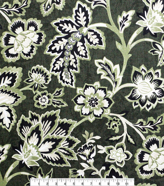 Highlands On Green Cotton Canvas Fabric Joann