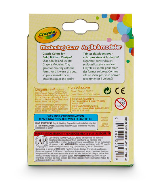 Crayola 5oz Classic Modeling Clay Set 8ct Joann Canada