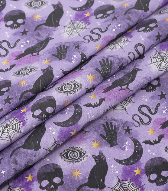 Singer 18 X 21 Spooky Scene Halloween Cotton Fabric Quarter Bundle