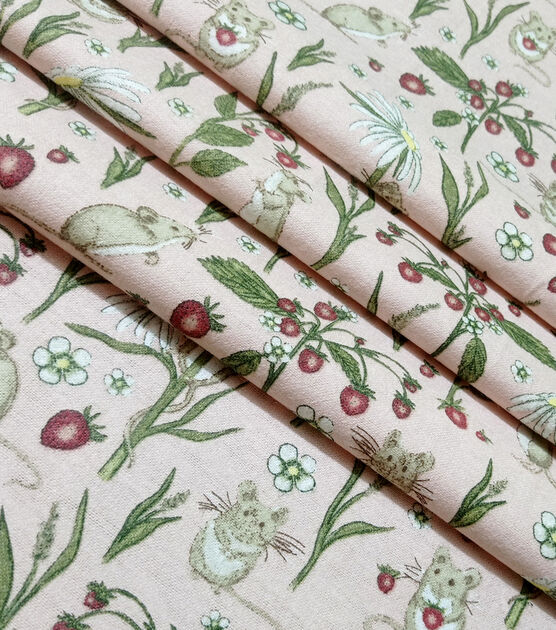 Red Strawberries With Mice Super Snuggle Flannel Fabric Joann