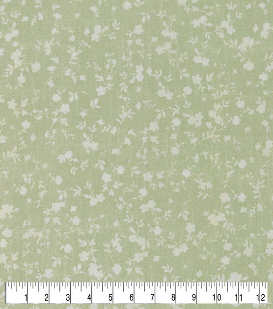 Floral Vines On Sage Quilt Cotton Fabric By Keepsake Calico Joann