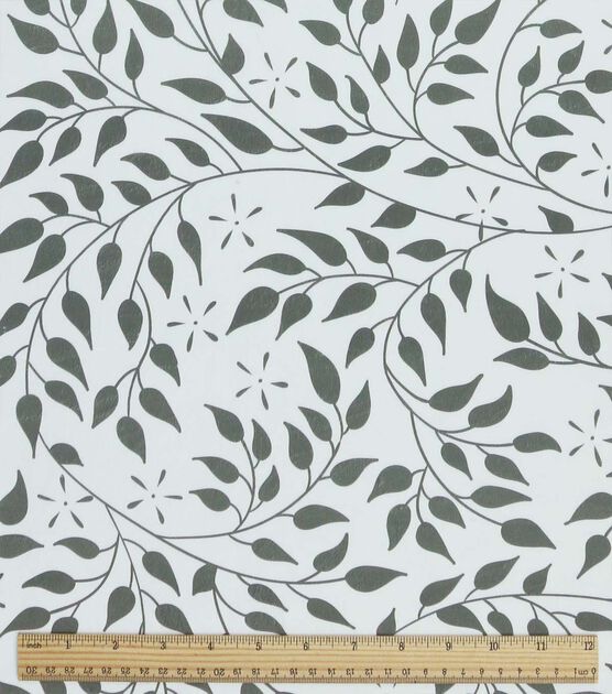 Leafy Vines On White Soft And Minky Fleece Fabric Joann
