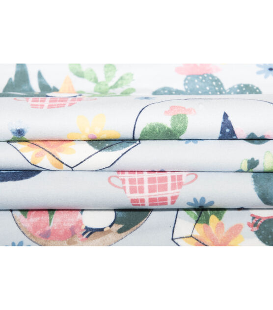 Super Snuggle Gnome And Cactus Flannel Fabric Joann
