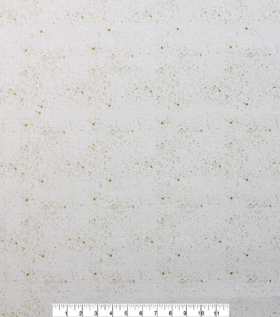 Gold Dots On White Quilt Metallic Cotton Fabric By Keepsake Calico Joann
