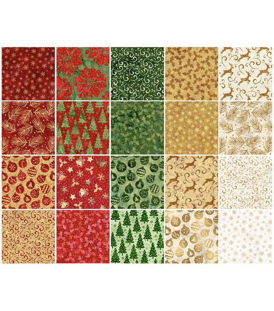 25 X 42 Winter Wishes Batik Christmas Cotton Fabric Roll 40ct Joann