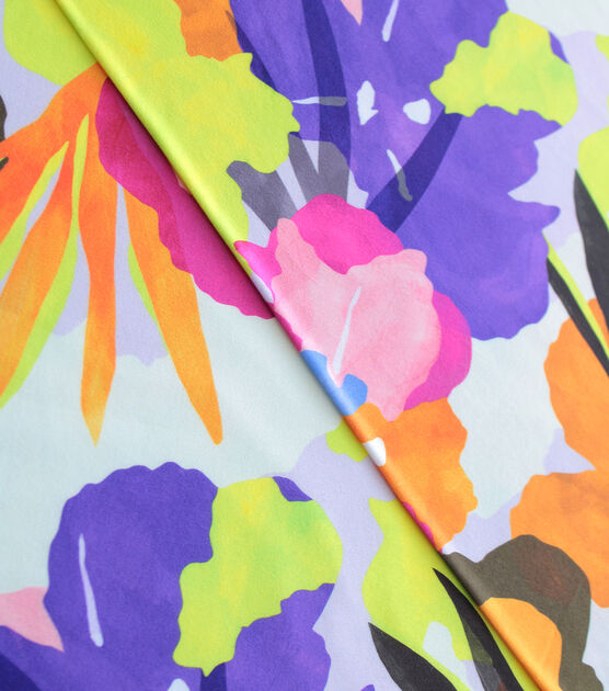 Bold Tropical Abstract Double Brushed Jersey Knit Fabric Joann