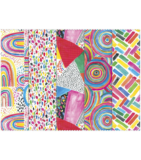 10 Multicolor Cotton Fabric Shapes 20ct By Keepsake Calico Joann