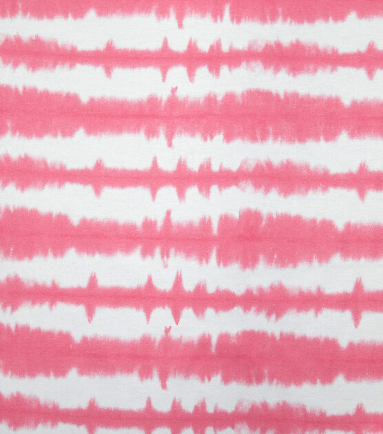 Supe Snuggle Pink Linear Tie Dye Flannel Fabric Joann