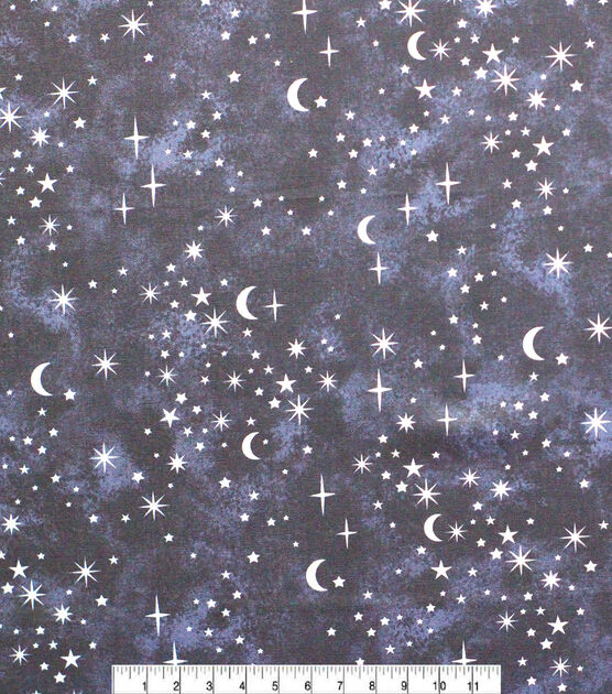 Dark Blue Cosmos Cotton Canvas Fabric Joann