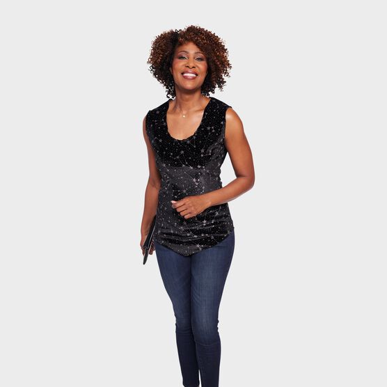 The Witching Hour Celestial Star On Stretch Velvet Apparel Fabric Joann