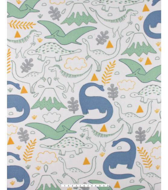 48 Wide Multi Dinosaurs No Sew Fleece Blanket Joann