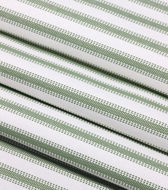Harbor Stripe Basil Woven Outdoor Fabric Joann