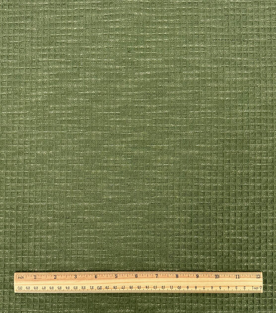Dark Green Waffle Linen Fabric Joann