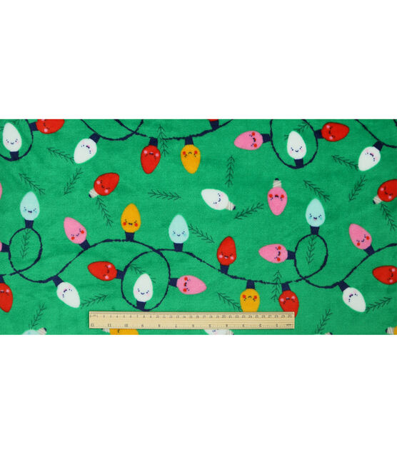 Lights On Green Sew Lush Fleece Fabric By Pop Joann