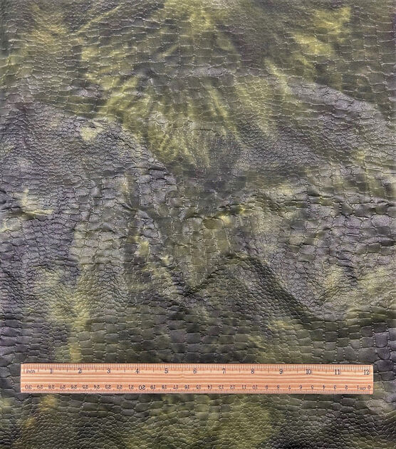 Green Coated Embossed Faux Leather Fabric By The Witching Hour Joann