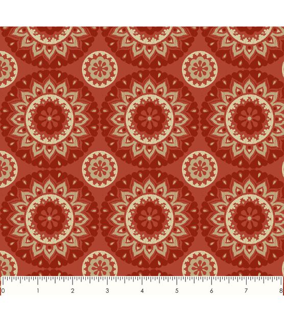 Stitch And Sparkle Red Western Chic Cotton Fabric Joann