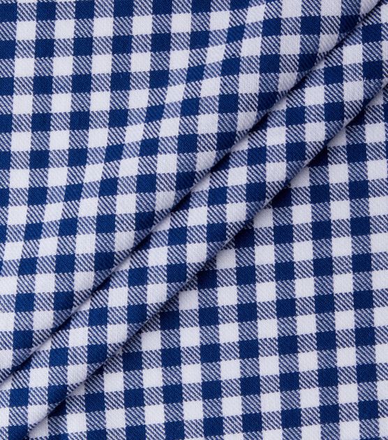 Eddie Bauer Blue Gingham Check Yarn Dyed Cotton Fabric Joann