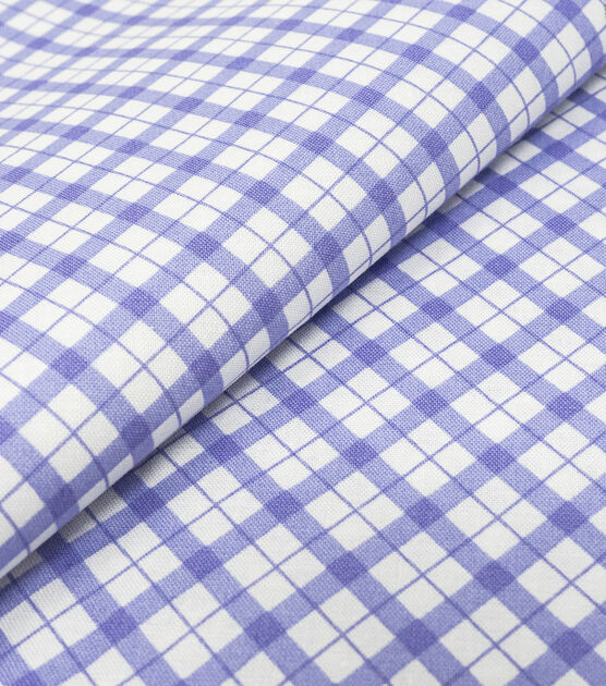 Singer Purple Checks Quilt Cotton Fabric Joann