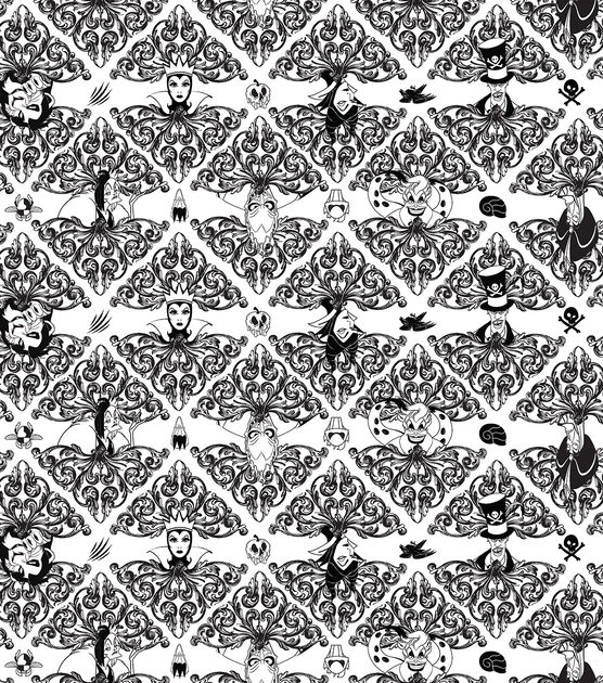 Disney Villains Filigree Cotton Fabric Joann