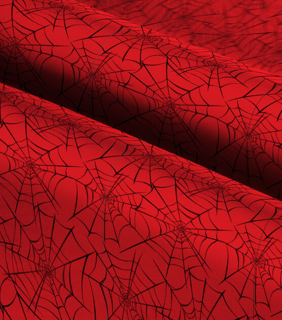 Marvel Black Spider Man Webs Poly Spandex Fabric Joann