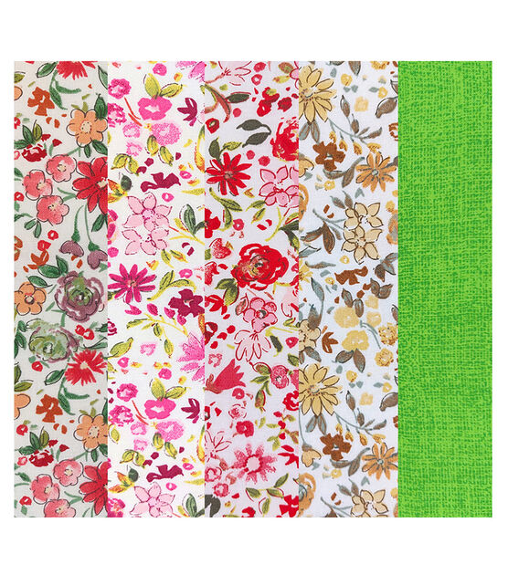 18 X 21 Floral Cotton Fabric Quarters 5ct By Keepsake Calico Joann