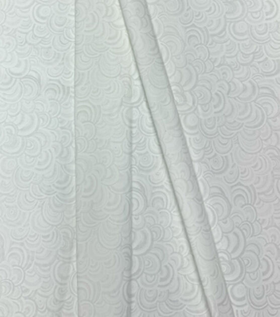 White Swirls Cotton Fabric By Keepsake Calico Joann