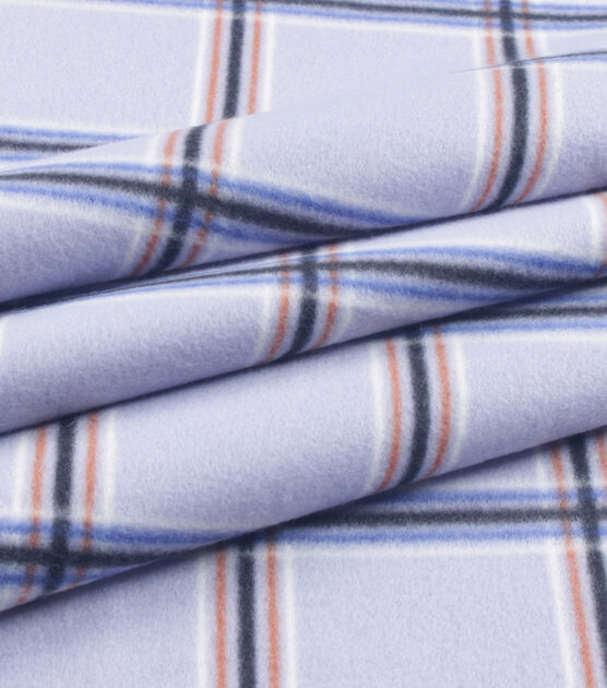 Pastel Purple Plaid Blizzard Prints Fleece Fabric Joann