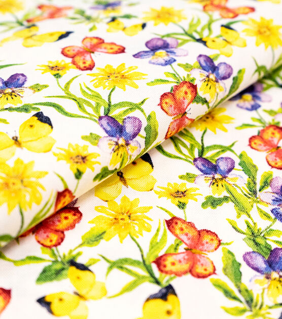 Singer Yellow And Orange Butterfly Quilt Cotton Fabric Joann