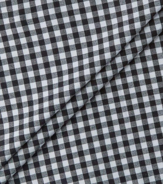 Eddie Bauer Black And White Buffalo Check Cotton Tencel Flannel Fabric