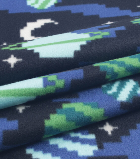 Pixal Space Blizzard Prints Fleece Fabric Joann