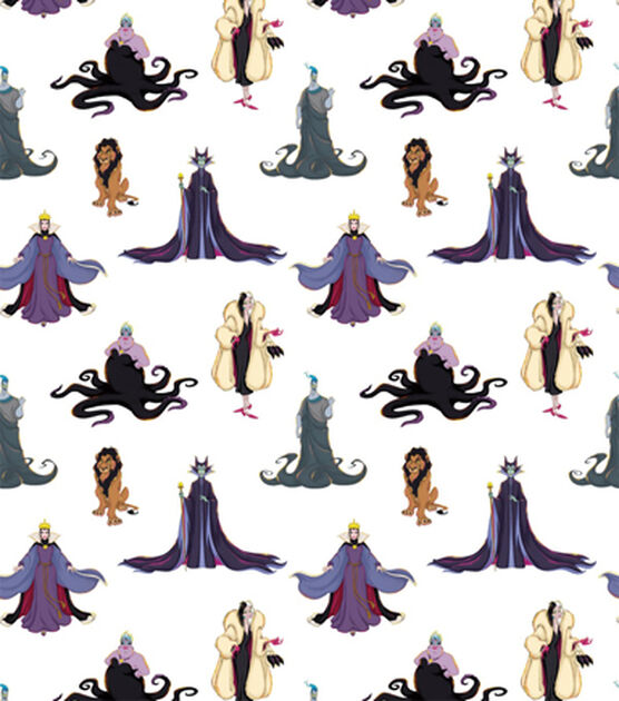 Disney Villains Packed Cotton Fabric Joann