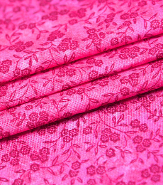 Pink Floral Vines Cotton Fabric By Keepsake Calico Joann
