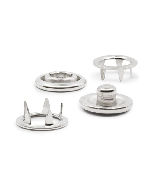 Dritz 7∕16 Open Ring Snaps And Tools 60 Sets Nickel Joann