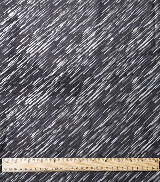 Shooting Stars On Black Quilt Foil Cotton Fabric By Keepsake Calico Joann