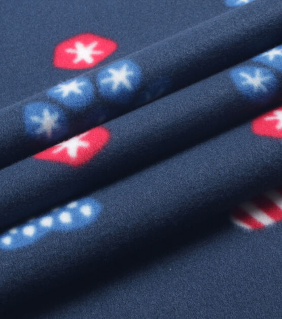 Patriotic Paw Blizzard Prints Fleece Fabric Joann