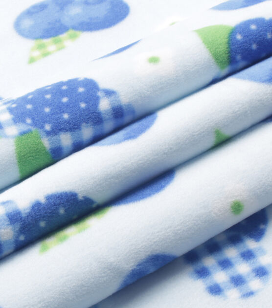 Blue Blueberries Anti Pill Plush Fleece Fabric Joann